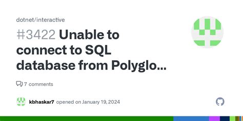 Unable To Connect To Sql Database From Polyglot Notebook Issue