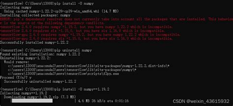 Tensorflow和numpy版本匹配tensorflow Numpy版本匹配 Csdn博客