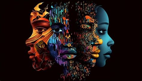 인종 차별은 생성 Ai와 국제 인종 차별 철폐의 날을 설명합니다 The Generative Ai 프리미엄 사진