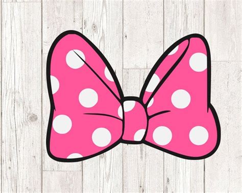 Bow Svg Bow With Polka Dots Svg Mouse Bow Svg Minnie Bow