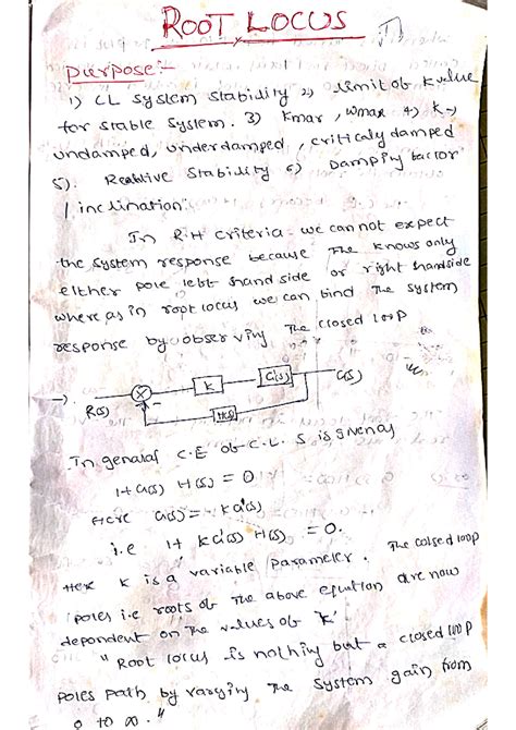 Root Locus Control Systems Studocu
