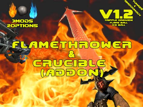 Flamethrower Crucible Mod V1 2 Addon Doom Exp Mod For Doom II ModDB