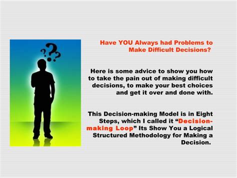 Decision Making Skills Ppt
