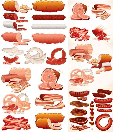 ベクター ソーセージ肉無料ベクター 373 Mb 無料素材イラスト・ベクターのフリーデザイナー
