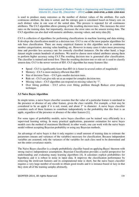 Survey On Classification Algorithms Using Big Dataset Pdf