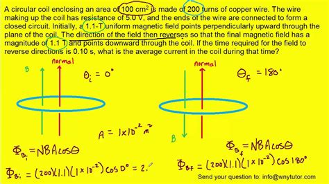 A 400 Turn Circular Coil Radius 1 0 Cm Is Oriented Wi Vrogue Co