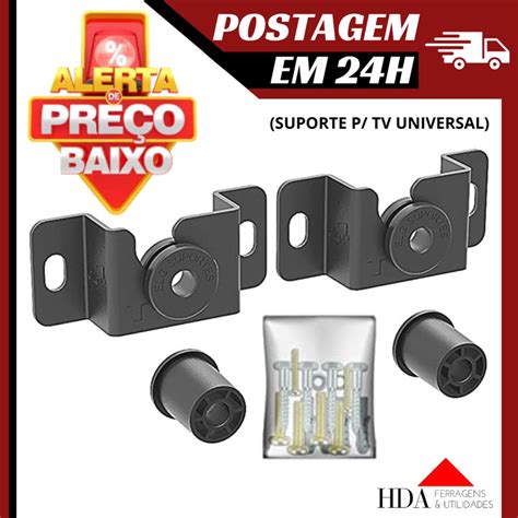 Suporte Tv E Monitor Led Lcd E Plasma Fixo Universal 10 A 71 Polegadas Preto Shopee Brasil