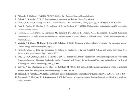 Pathogenesis And Treatment Of Acute Severe Asthma Desklib