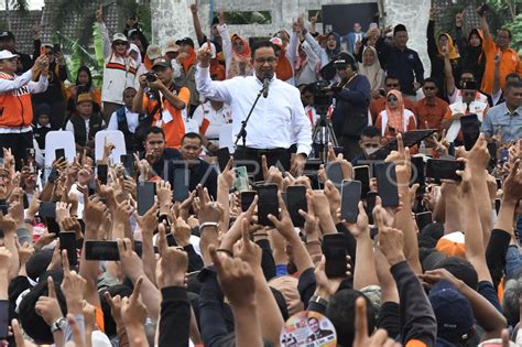 Kampanye Anies Baswedan Di Cikarang ANTARA Foto