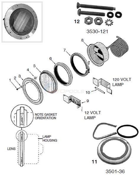 Sta Rite Sunbrite Ltc Light Parts
