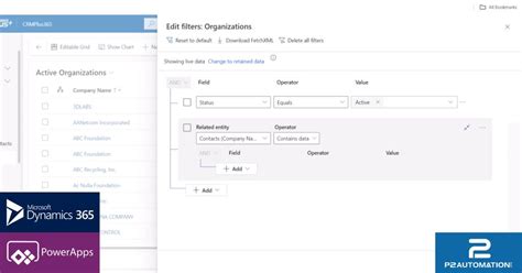How To Filter In Dynamics 365 And Power Apps P2 Automation Llc