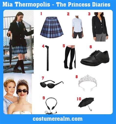 Mia Thermopolis Costume Guide Royal Chic Style