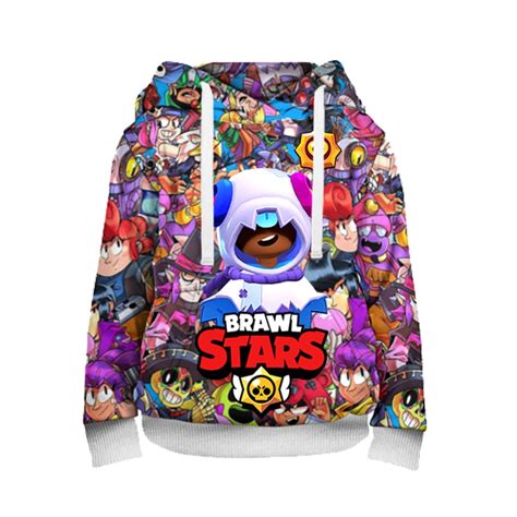 Brawl Stars Hoodie Sweatshirt Ghost Leon Brawler Stars