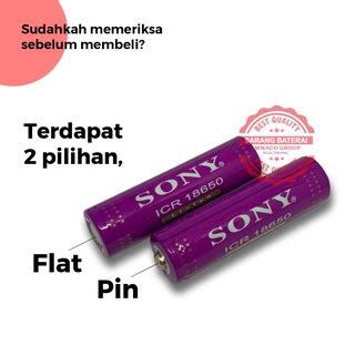 Jual Baterai Sony Ungu Kutub Pin Shopee Indonesia