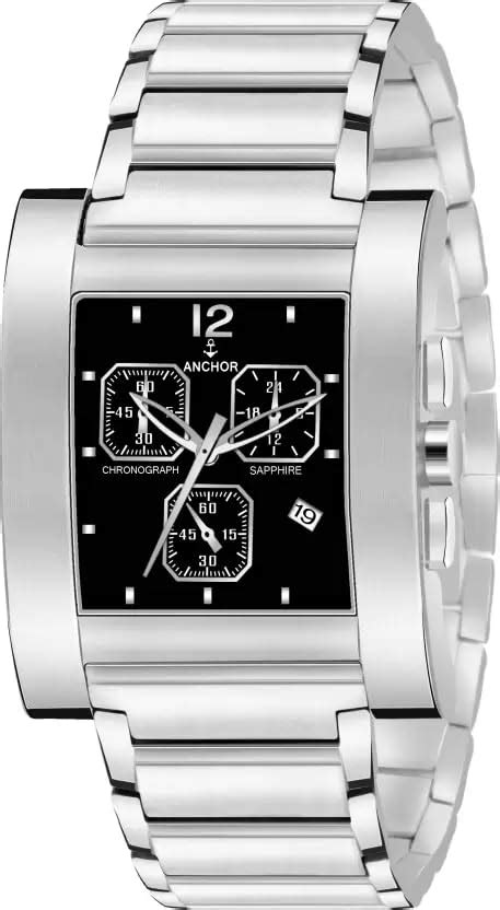 Buy ANCHOR QUARTZ Analog Watch For Men K Silver Plated Stainless Steel Analogue At Amazon In