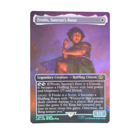 Frodo Saurons Bane 448 Lord Of The Rings Tales Of Middle Earth Ltr