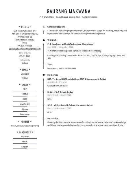 Makwana Gaurang On Linkedin Phpdeveloper Php Lookingforjob