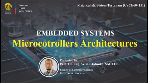 4 embedded systems microcontroller architecture youtube