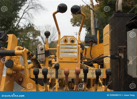 construction machine operating system stock image image of panel