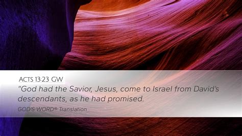 Acts 1323 Gw Desktop Wallpaper God Had The Savior Jesus Come To