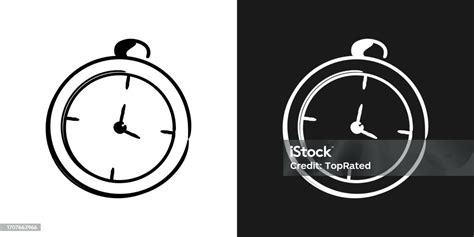 Hand Drawn Time And Clock Vector Icons Time Management Timer Speed Alarm Time Management Symbol