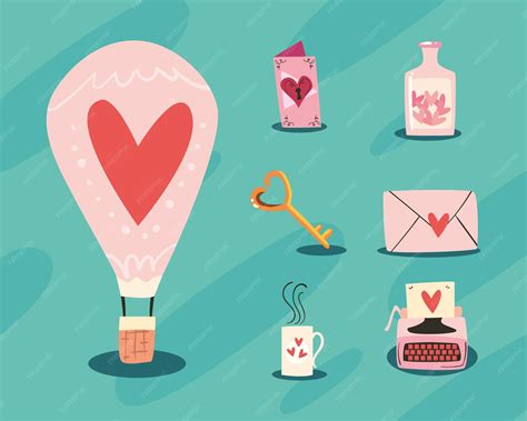 Premium Vector Seven Love Items