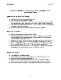 Deforestation Assignment Docsity