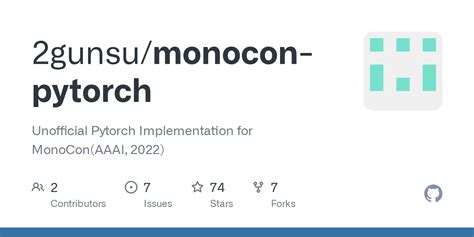 GitHub 2gunsu Monocon Pytorch Unofficial Pytorch Implementation For