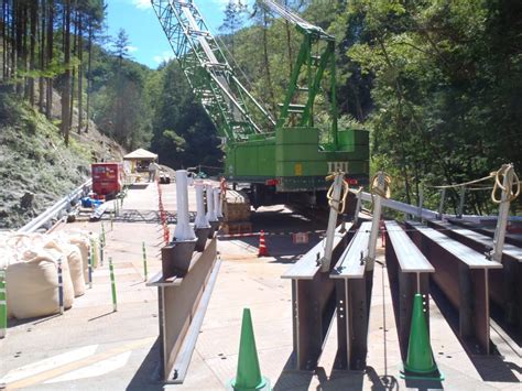 長野県の仮橋現場で下請合同安全パトロールを実施しました ムサシ建設工業株式会社