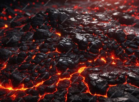 Premium Ai Image Flaming Depths Delving Into The Enigmatic Magma And