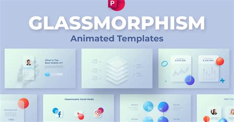 Glassmorphism Powerpoint Animated Template Incl Glass And Glassmorphic Envato