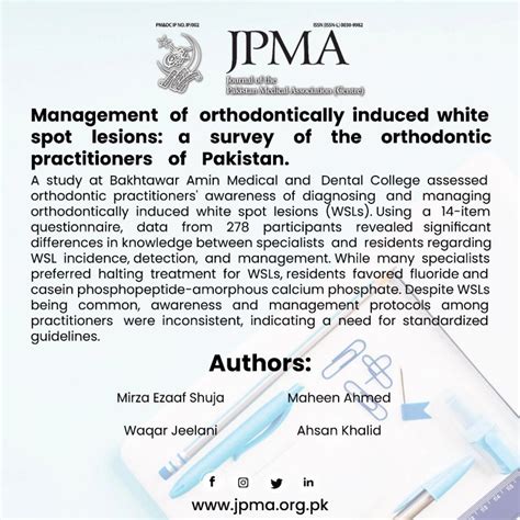 How To Diagnose And Manage White Spot Lesions In Orthodontics Journal
