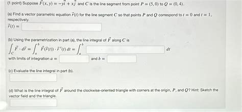 Solved 1 ﻿point ﻿suppose Vecfxy Yvecixvecj ﻿and