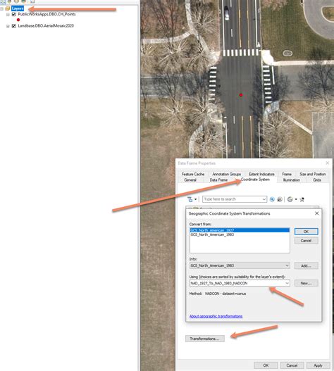 Solved Offset In Projected Dataset In Pro Comparing To Ar Esri