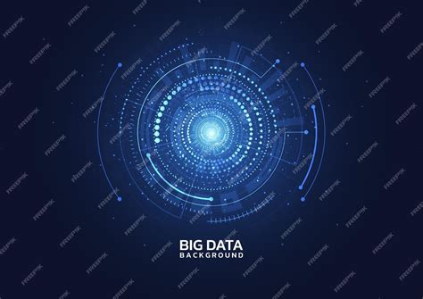 Premium Vector Big Data Visualization Abstract Technology Innovation