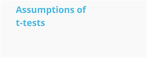 What Are The Assumptions Of One Two And Paired Sample T Tests By Dale Clifford Internet