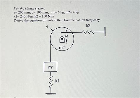 solved for the shown system