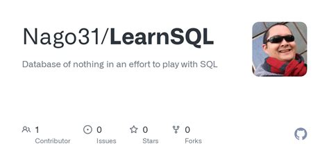 GitHub Nago LearnSQL Database Of Nothing In An Effort To Play With SQL