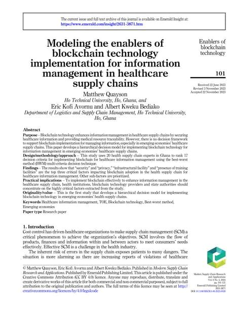 Blockchain In Technology Health Full Paper Pdf