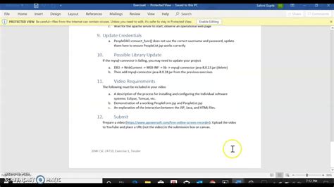 CSC 4710 Exercise 4 YouTube