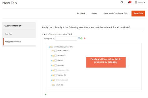 Magento 2 Product Tab Extension Custom Tab Information