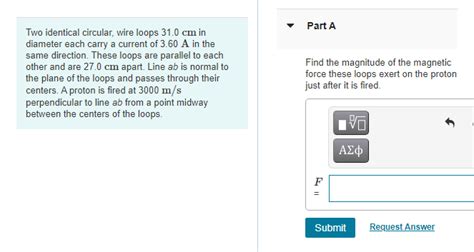 solved part a two identical circular wire loops 31 0 cm in