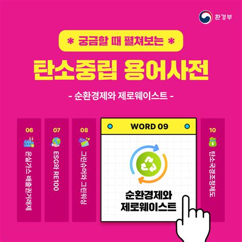 탄소중립 용어사전 순환경제와 제로웨이스트 미디어자료 커뮤니티 탄소중립 정책포털