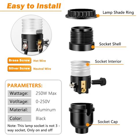 Black Ul Listed E26 Light Socket With On Off Switch Morocco Ubuy