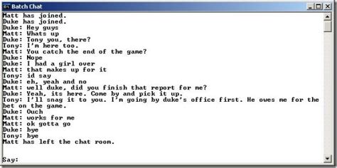 Batch Chat Enables Instant Chatting Over Lan Network