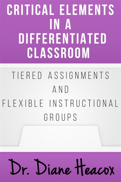 Critical Elements In A Differentiated Classroom Tiered Assignments
