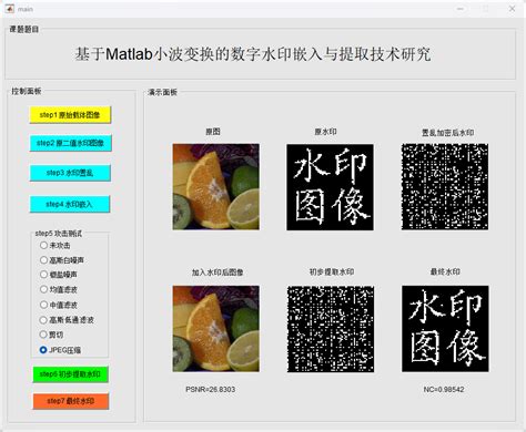 基于matlab小波变换的数字水印嵌入与提取技术研究 中猿创新 7zcode