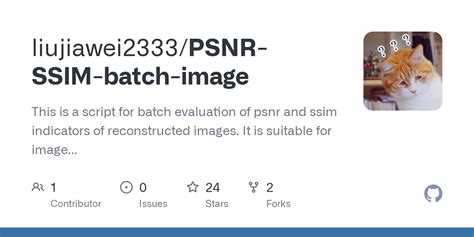 Github Liujiawei2333psnr Ssim Batch Image This Is A Script For