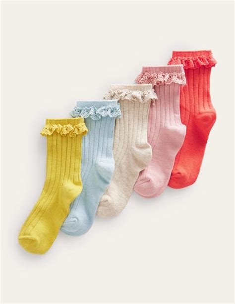 Frilly Socks 5 Pack Multi Boden Eu