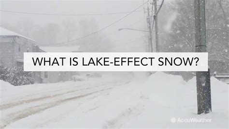 What is lake-effect snow and how does it form? - YouTube